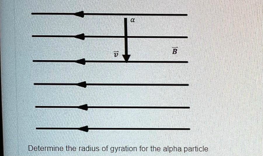SOLVED: Determine the radius of gyration for the alpha particle SOLVED: Determine the radius of gyration for the alpha particle