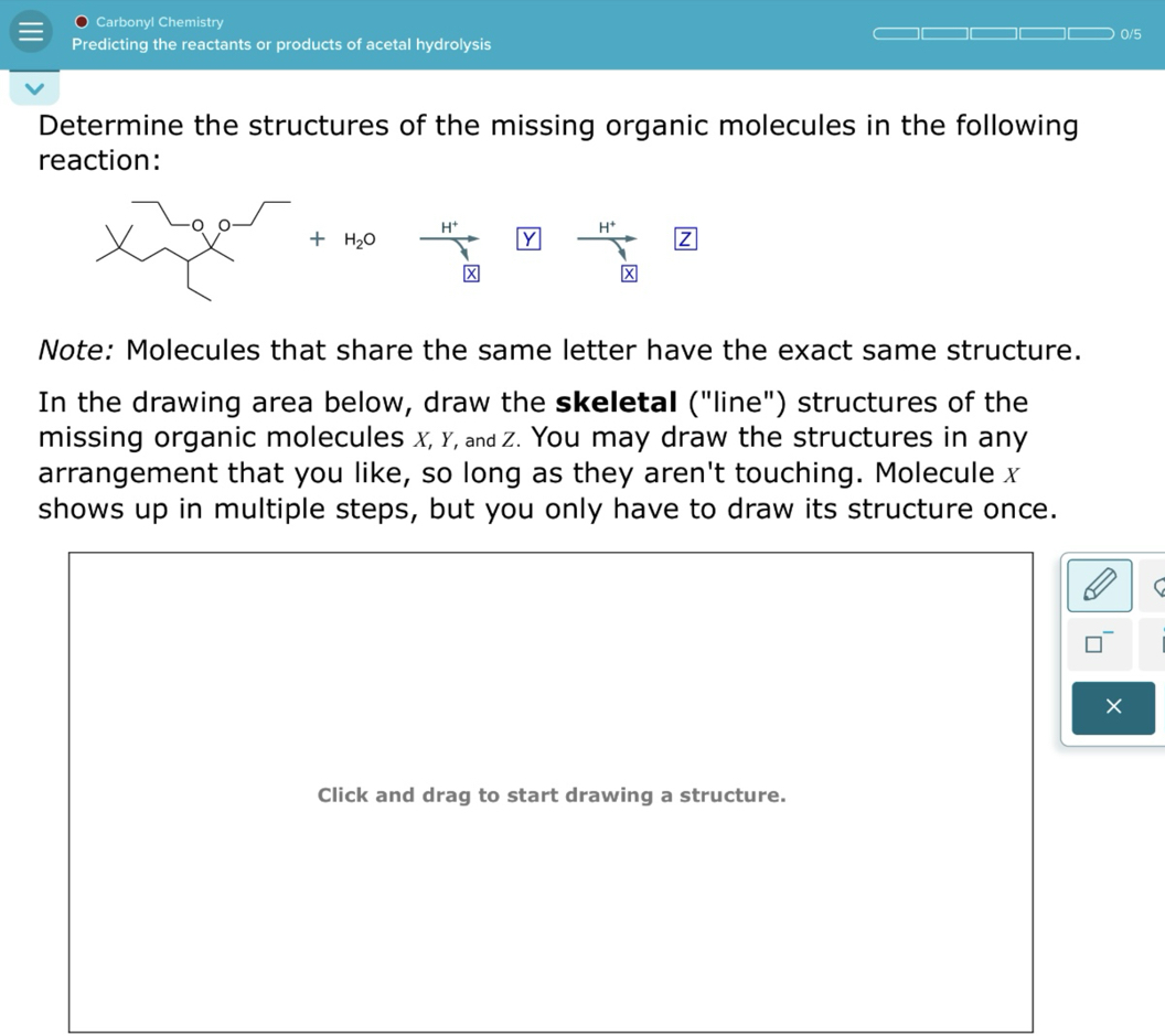 Carbonyl Chemistry Predicting the reactants or products of acetal ...