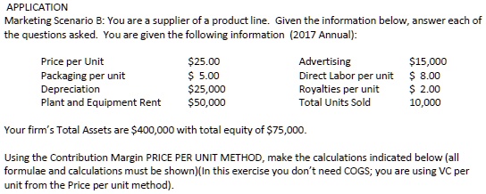 SOLVED: a. Set up your Price Per Unit Performance template (See handout ...