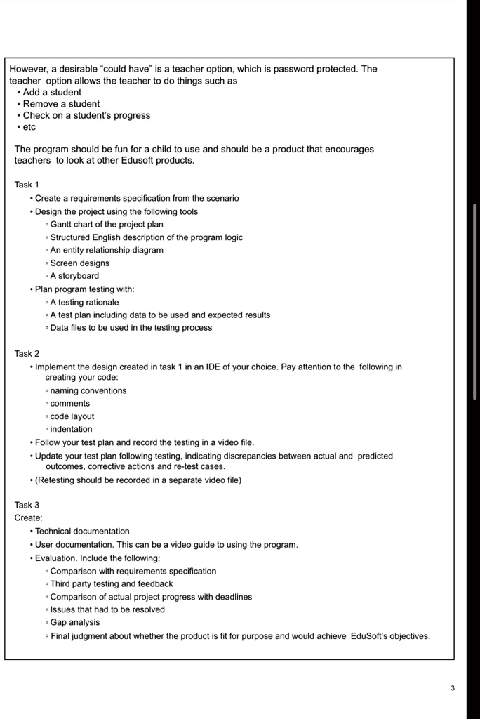 VIDEO solution: Description of Assessment Task (mapped to Assessment ...
