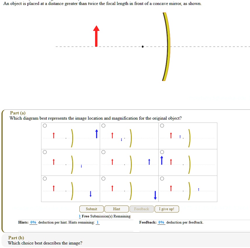 [GET ANSWER] an object is placed at a distance greater than twice the ...