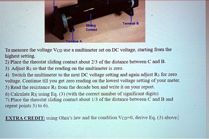 siaing conttct to measure the voltage vcd use multimeter set on dc ...