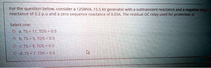 for the question below consider a 12smva 155 kv gererator with ...