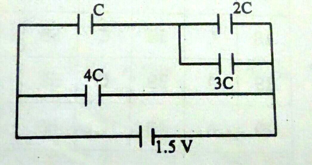 SOLVED: 'The charge across 3C capacitor has amagnitude(a) 2C(b) 5/3 C(c ...
