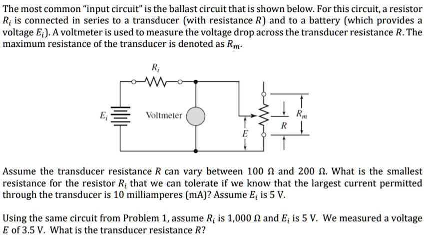 the most common input circuit is the ballast circuit that is shown ...