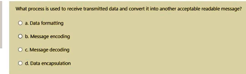 What process is used to receive transmitted data and convert it into ...
