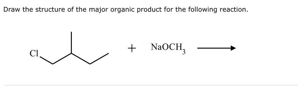SOLVED: Draw the structure of the major organic product for the following reaction. +KOC(CH3)3 → ...