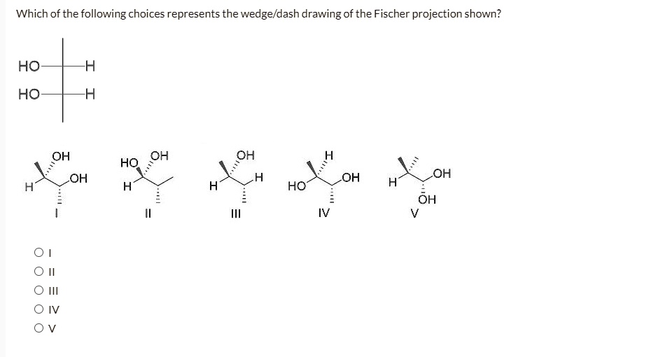 Which of the following choices represents the wedge/dash drawing of the ...
