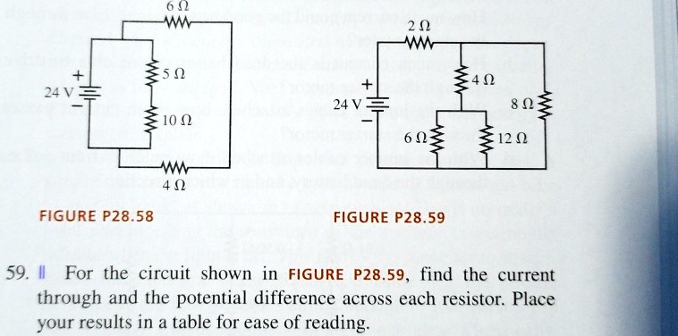 44V 24V 8 02 10 @ 12 0 FIGURE P28.58 FIGURE P28.59 59. For the circuit ...