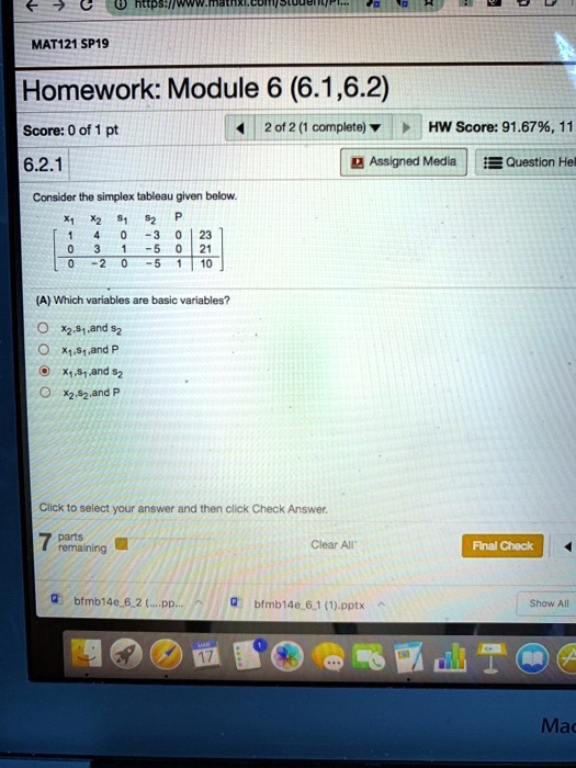 https://www.mathxi. MAT121 SP19 Homework: Module 6 (6.1,6.2) Score: 0 ...