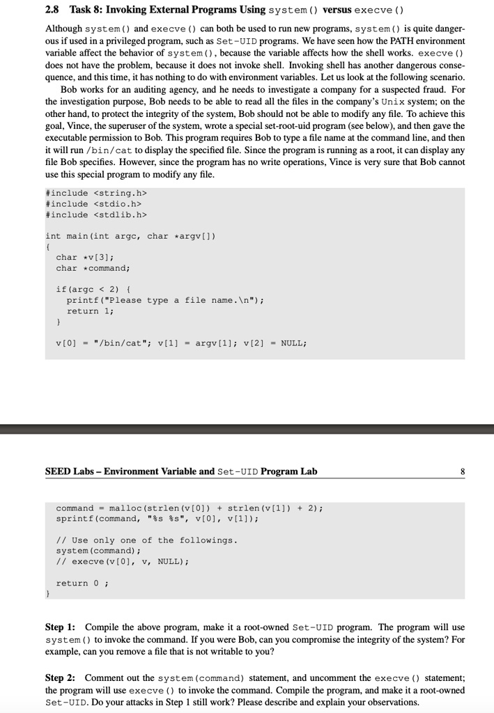 SOLVED: Please answer Task 8 fully and describe each step. 2.8 Task ...