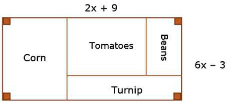 SOLVED: 'The diagram shows the blueprint of a vegetable garden. All ...