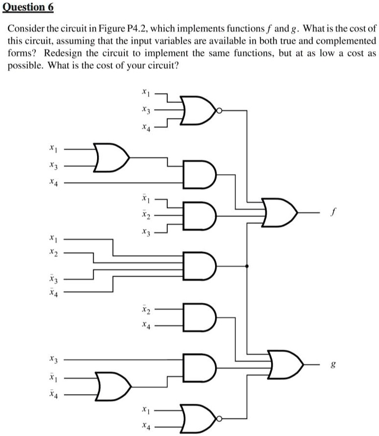 Question 6 Consider the circuit in Figure P4.2, which implements ...