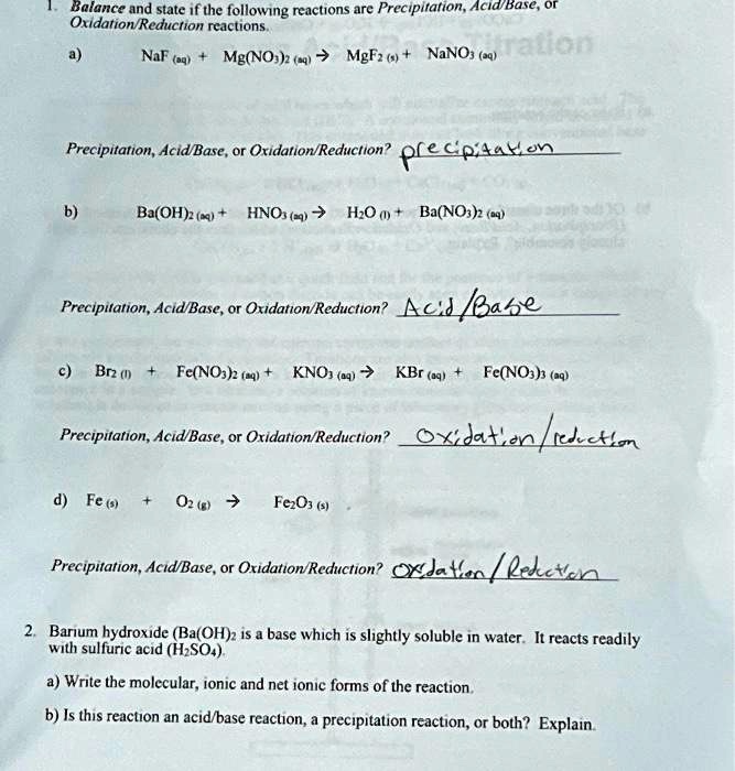 SOLVED: 2. Barium hydroxide (Ba(OH)2) is a base which is slightly ...