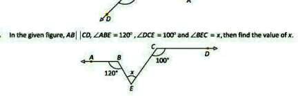 SOLVED: in the given figure AB//CD then find value of x
