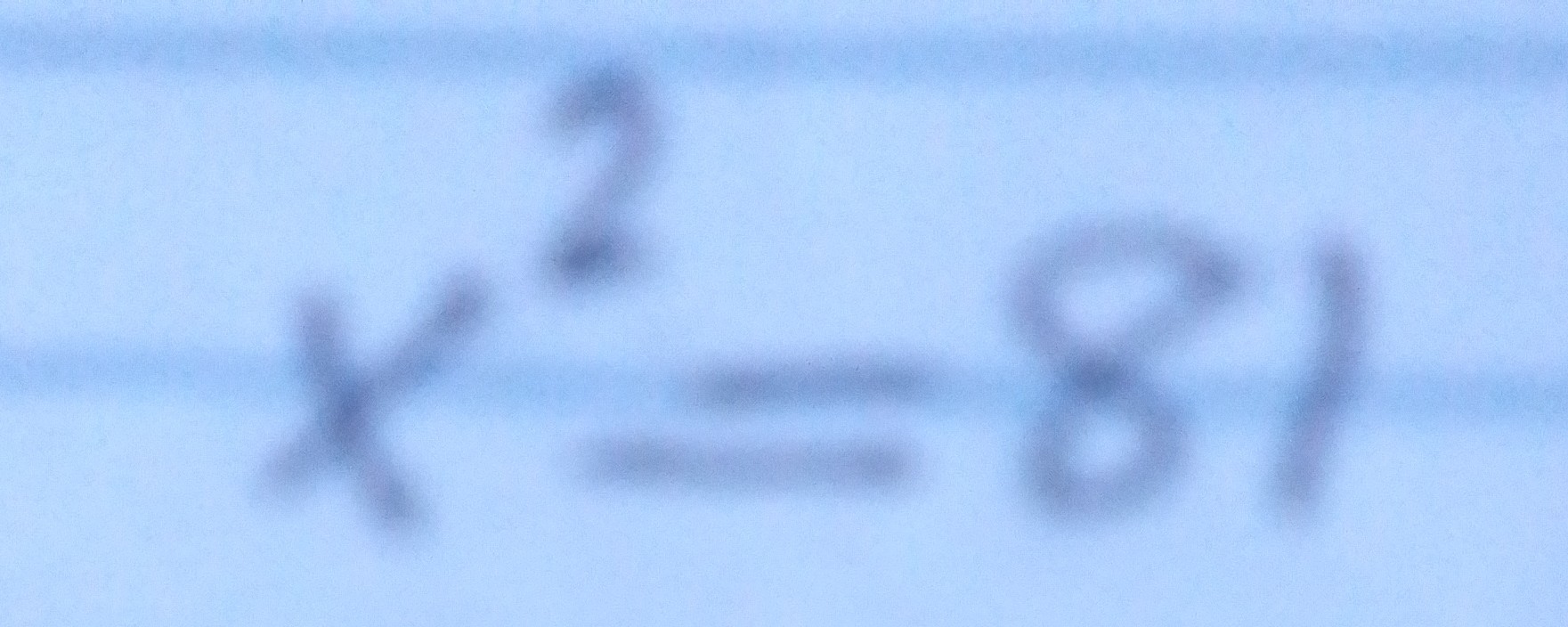SOLVED X 2 81