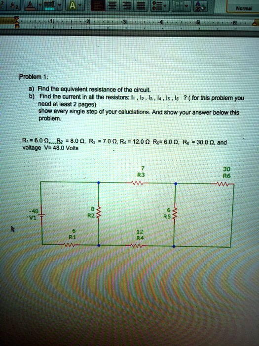 SOLVED: Nonma PProblem FInd the equivalent resistance of the circuit ...