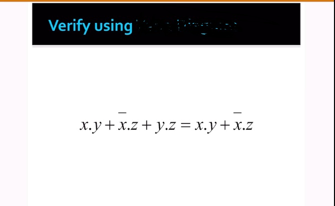 SOLVED: Prove that LHS and RHS are equal using Boolean Algebra (show ...