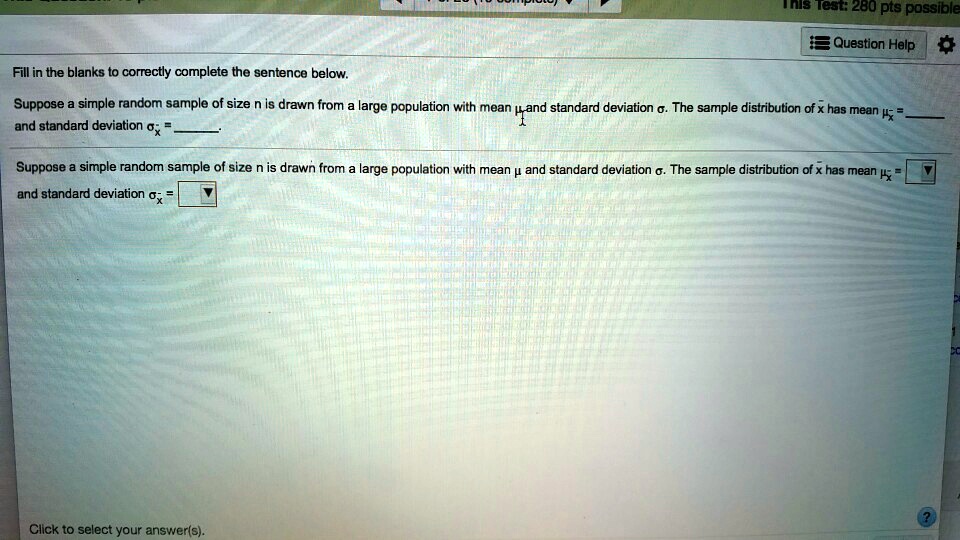 SOLVED: Ils TecE: 280 pts poseiale Question Help Fill in the blanks to correctly complete the ...