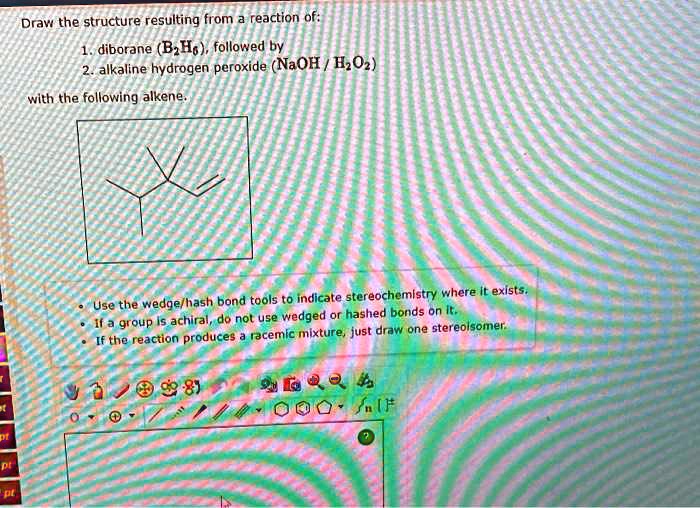 Draw the structure resulting from a reaction of 1-diborane (BH3 ...