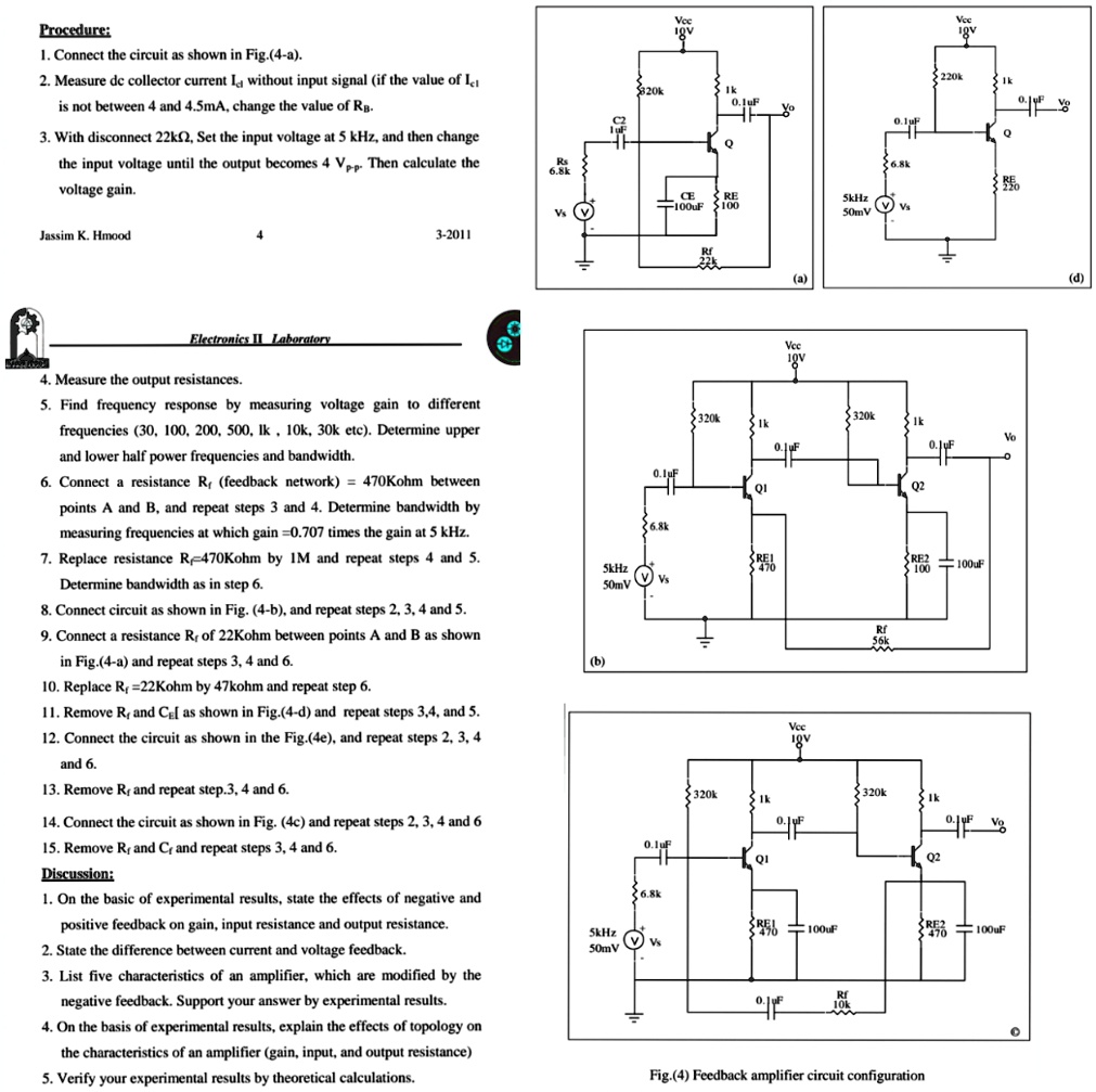 laboratory experiment rc phase shift oscillator use any simulation ...