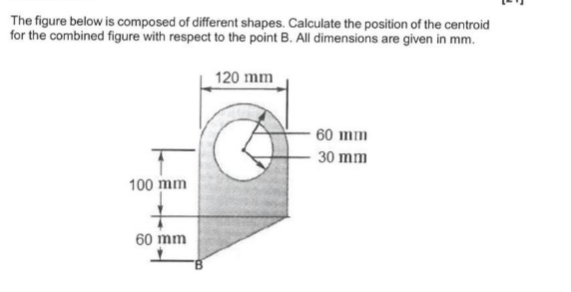 The figure below is composed of different shapes. Calculate the ...