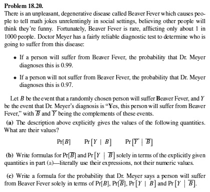 problem 1820 ther unpleasant degenerative disease called beaver fever ...