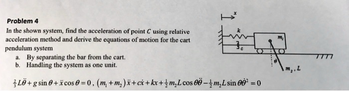 Problem 4 In the shown system, find the acceleration of point C using ...