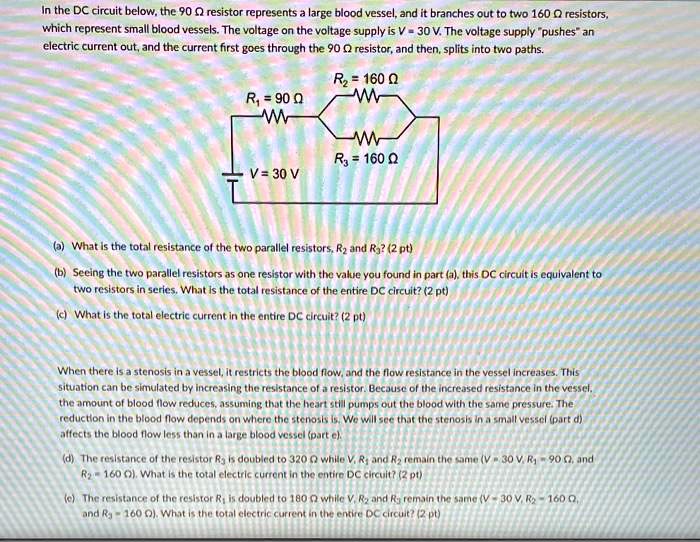 SOLVED: In the DC circuit below,the 90 resistor represents a large ...