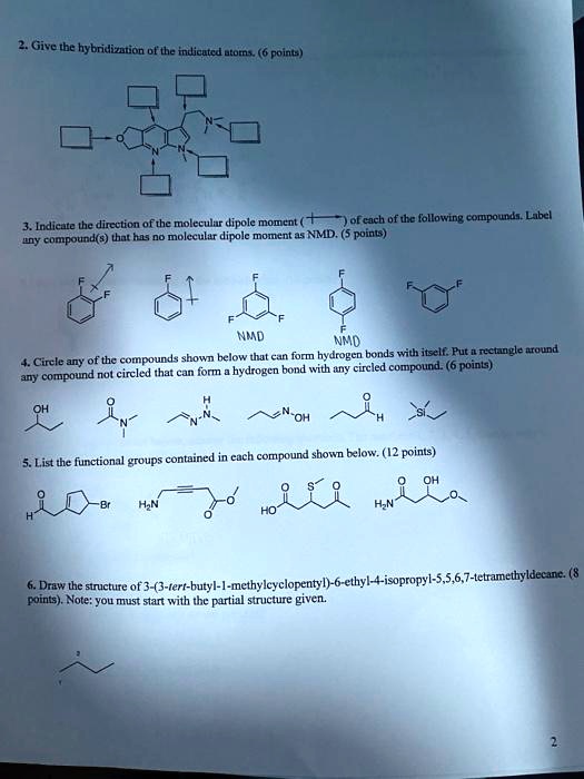 SOLVED:Give tbe hybridizntion of the indicuted . of cach of tke ...