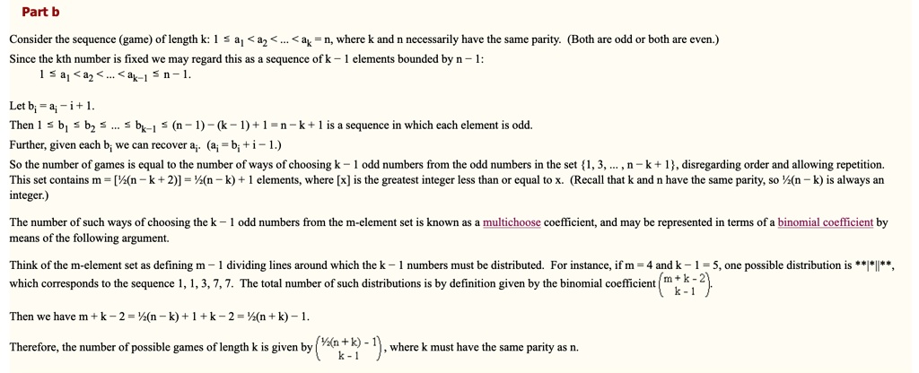 Texts: A and B play a game in which they alternate calling out positive ...
