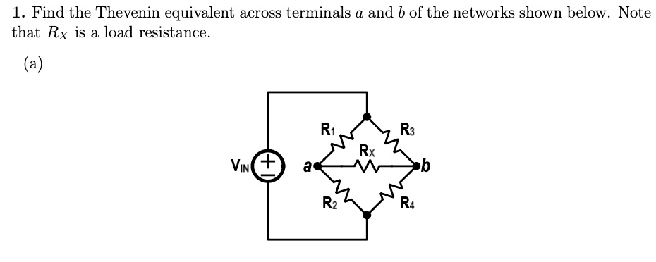 VIDEO solution: 1. Find the Thevenin equivalent across terminals a and ...