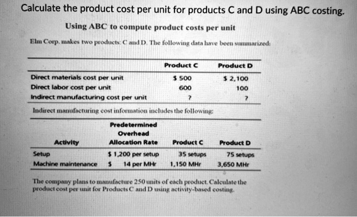 SOLVED: time sensitive. please show all steps and answers Calculate the ...