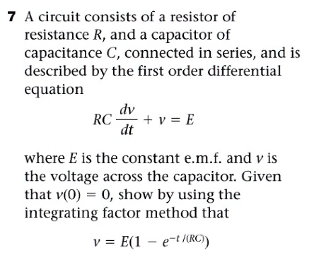 a circuit consists of a resistor of resistance r and capacitor of capacitance c connected in ...