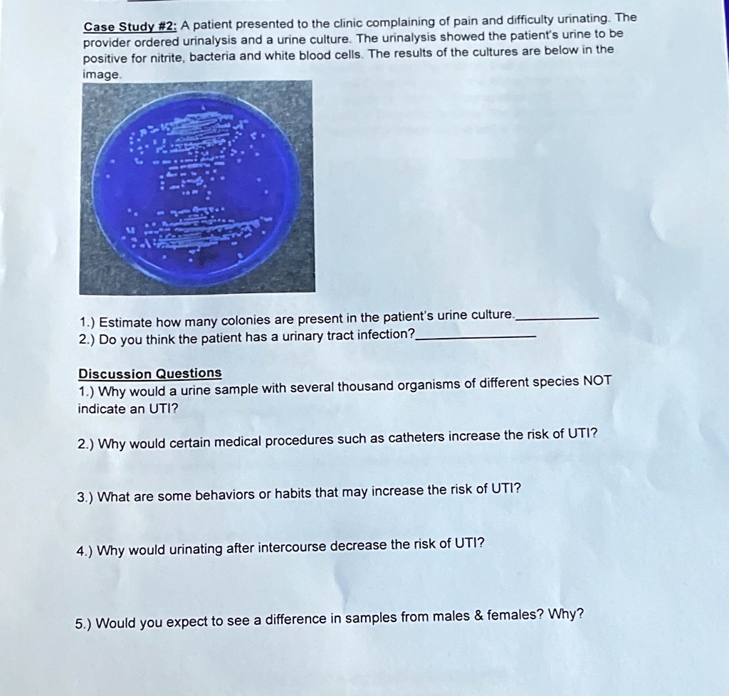 case study 22 a patient presented to the clinic complaining of pain and ...