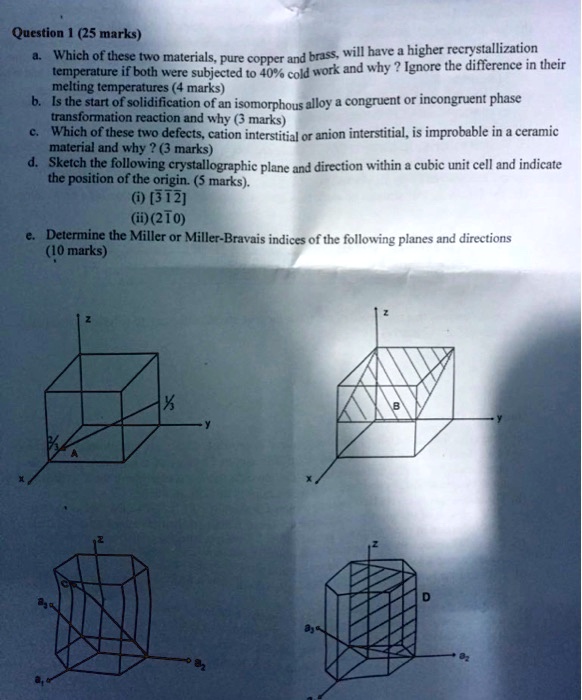 SOLVED: Question 1 (25 marks) melting temperatures(4 marks ... SOLVED: Question 1 (25 marks) melting temperatures(4 marks ...