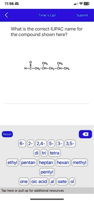 [GET ANSWER] What is the correct IUPAC name for the compound shown here? CH3 CH3 H-C-CH2-CH-CH2 ...