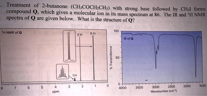 treatment of 2 butanone chcochch with strong base followed compound by ...