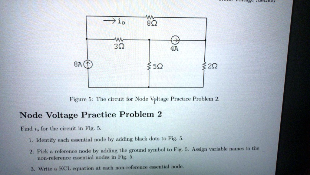 SOLVED: Solve the circuit by using the values from Step 4 to find component currents, voltages ...
