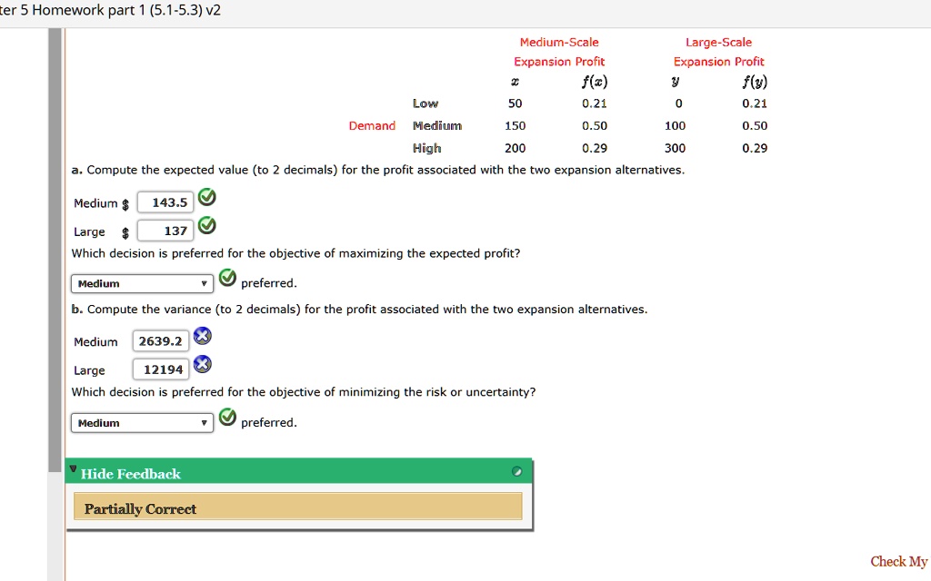 SOLVED: ter Homework part (5.1-5.3)v2 Medium-Scale Expansion Profit f(c ... SOLVED: ter Homework part (5.1-5.3)v2 Medium-Scale Expansion Profit f(c ...