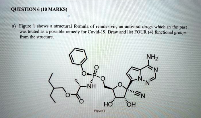 SOLVED: Figure shows the structural formula of remdesivir, an antiviral ... SOLVED: Figure shows the structural formula of remdesivir, an antiviral ...
