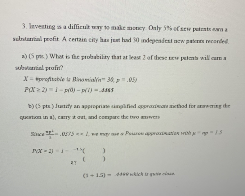 3. Inventing is a difficult way to make money. Only 5 % of new patents ...