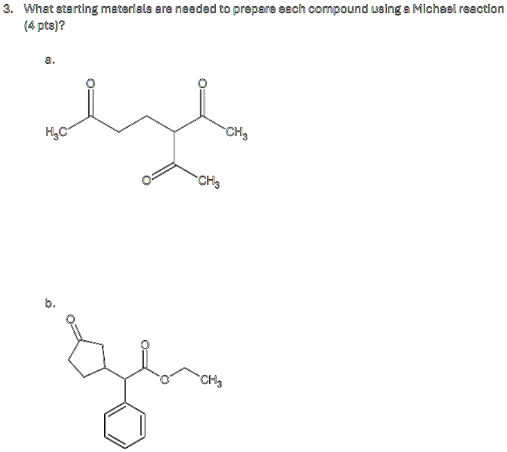 3 what starting materials are needed to prepare each compound using a ...