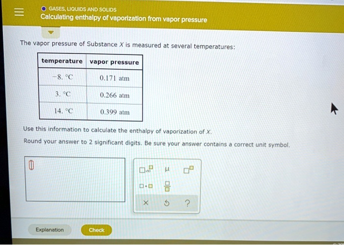 GASES, LIQUIDS, AND SOLIDS Calculating Enthalpy of Vaporization from ...