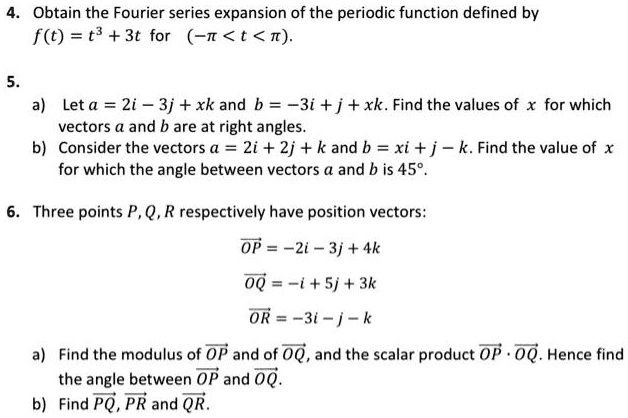 SOLVED: Obtain the Fourier series expansion of the periodic function ...