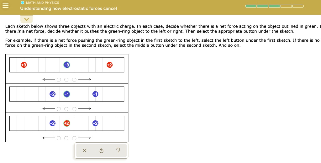 math and physics understanding how electrostatic forces cancel each sketch below shows three ...