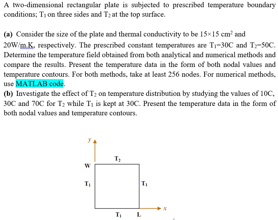 SOLVED: A two-dimensional rectangular plate is subjected to prescribed ...