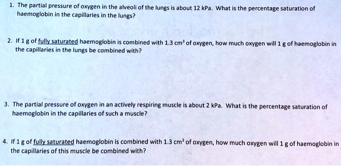 the partial pressure of oxygen in the alveoli of the lungs about 12 kpa ...