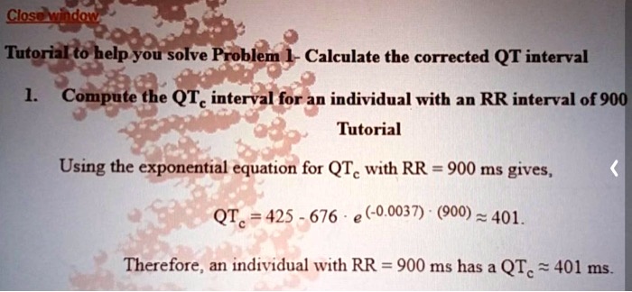close indol tutorial to help you solve problem calculate the corrected ...