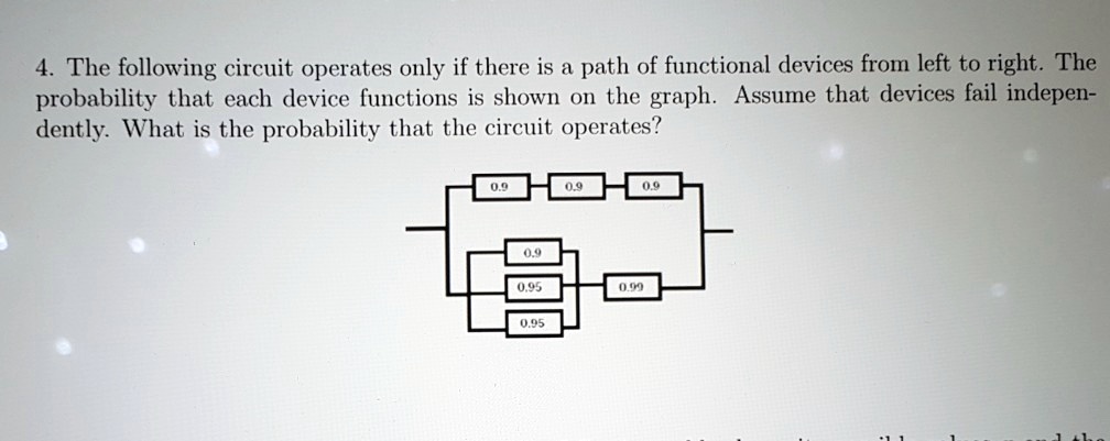 Solved The Following Circuit Operates Only If There Is A Path Of 4992